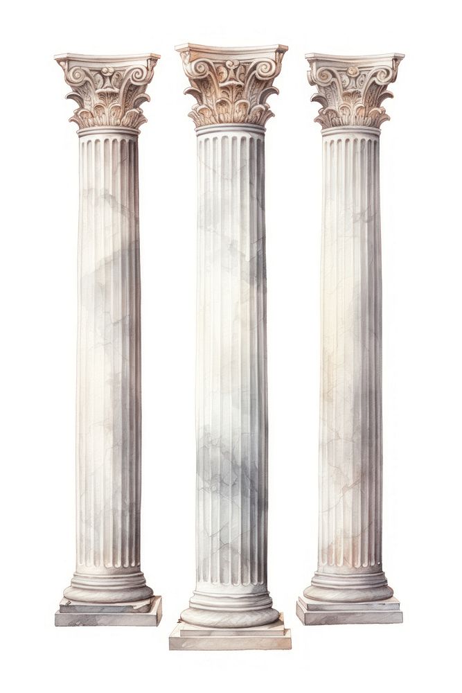 Architecture column pillar white background. | Premium Photo - rawpixel