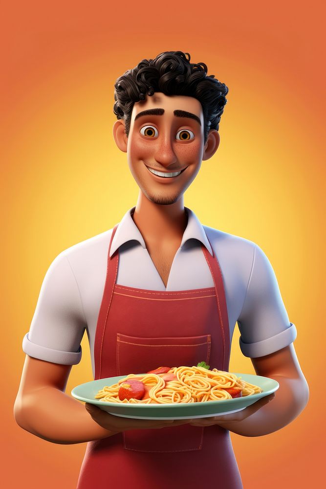 Spaghetti portrait adult food. AI | Free Photo Illustration - rawpixel