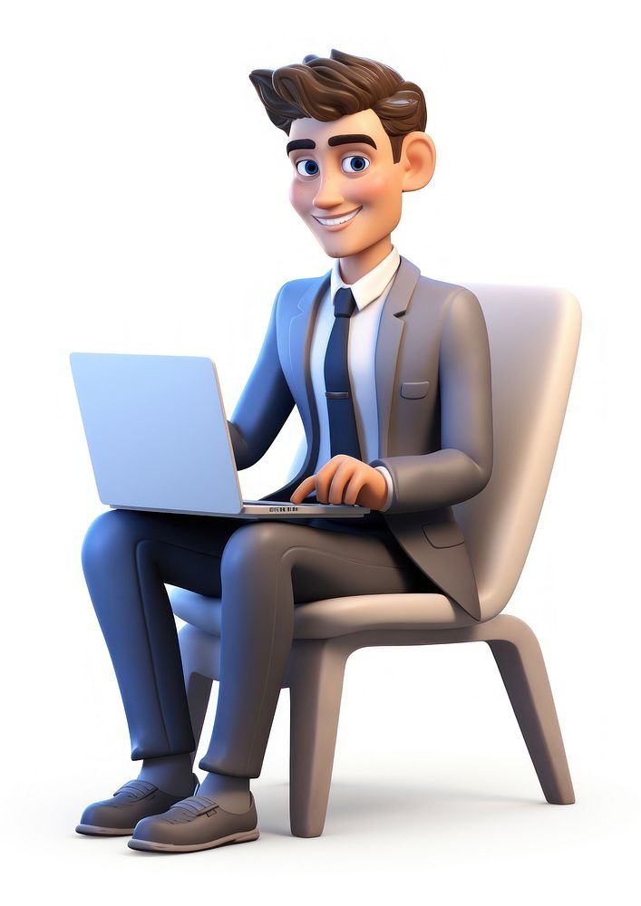 Computer sitting laptop chair. | Premium Photo Illustration - rawpixel