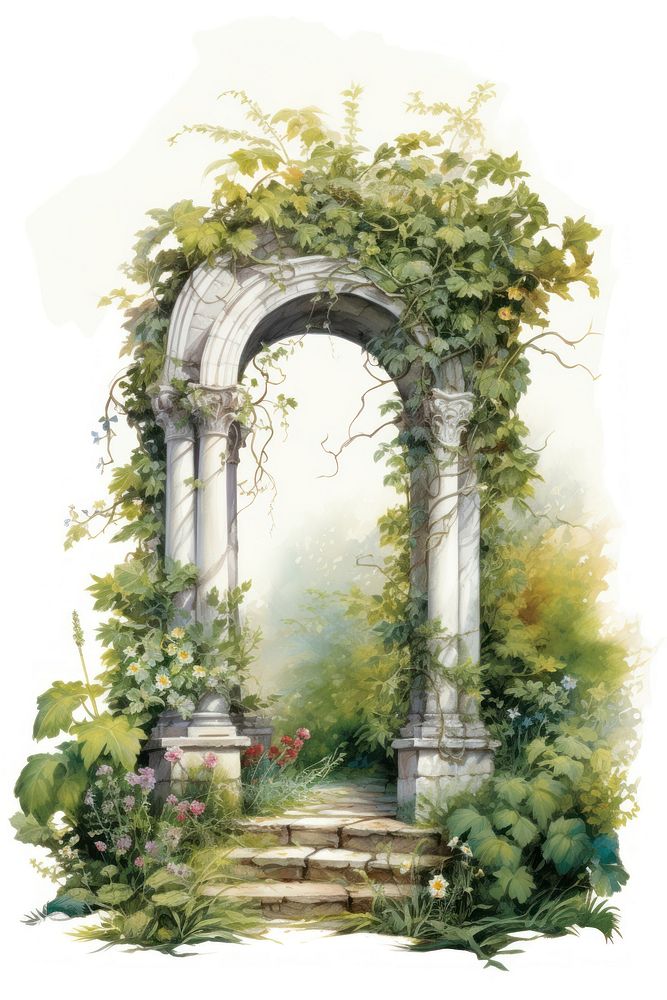 Garden arch architecture outdoors | Premium Photo Illustration - rawpixel