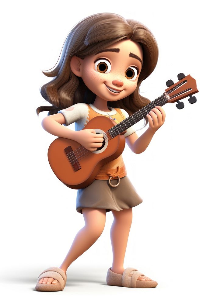 Cartoon guitar toy performance. AI | Premium Photo Illustration - rawpixel
