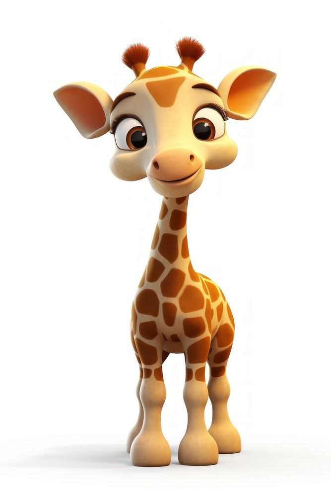 Giraffe cartoon mammal animal. | Free Photo Illustration - rawpixel