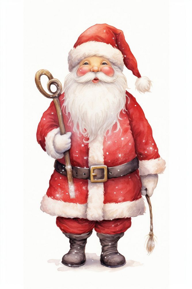 Red white background santa claus | Premium Photo Illustration - rawpixel
