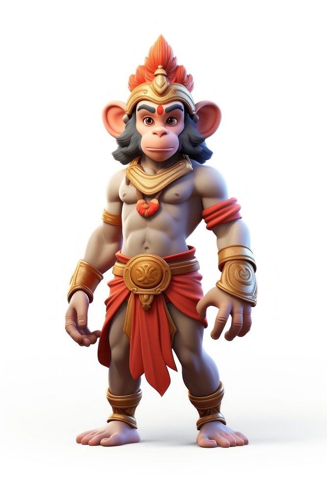 Hanuman figurine cartoon toy. AI | Premium Photo Illustration - rawpixel