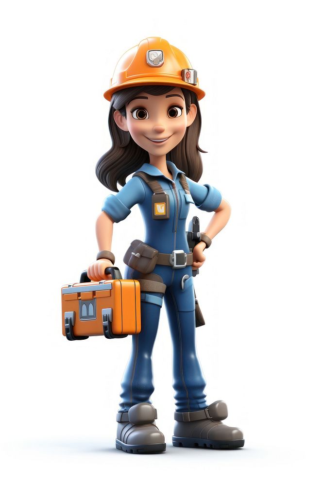 Engineer smiling cartoon hardhat. | Premium Photo Illustration - rawpixel