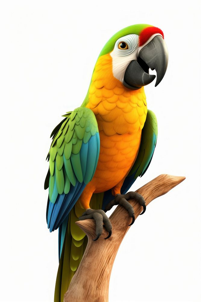 Parrot cartoon animal bird. | Free Photo Illustration - rawpixel