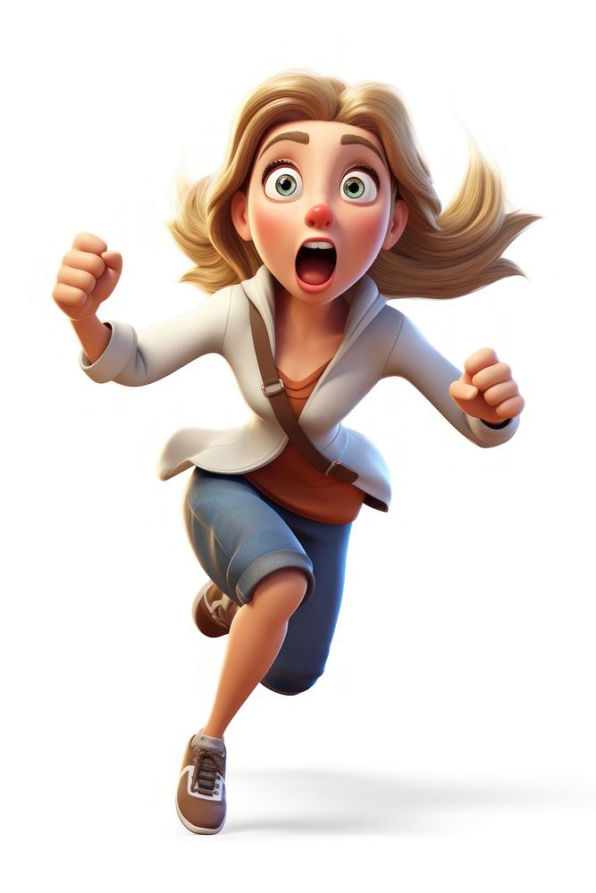 Cartoon shock white background exhilaration | Free Photo Illustration ...