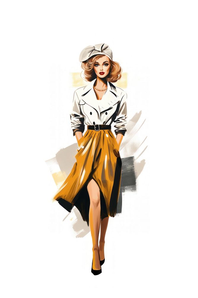 Fashion dress adult white background. | Free Photo Illustration - rawpixel