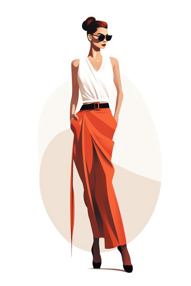 Fashion dress adult white background. | Free Photo Illustration - rawpixel