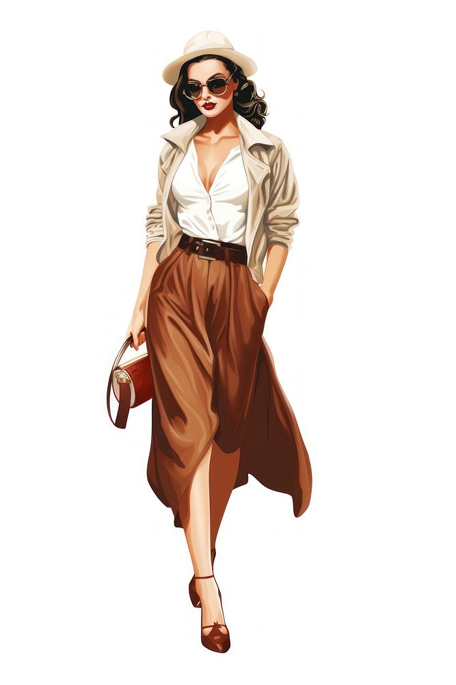 Fashion adult white background accessories. | Premium Photo ...