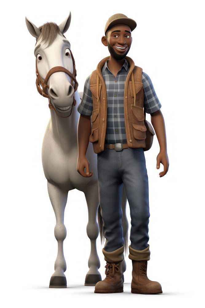 Horse smiling cartoon mammal | Free Photo Illustration - rawpixel