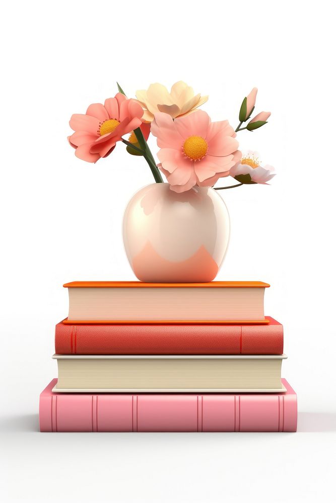 Flower vase book publication. | Free Photo Illustration - rawpixel