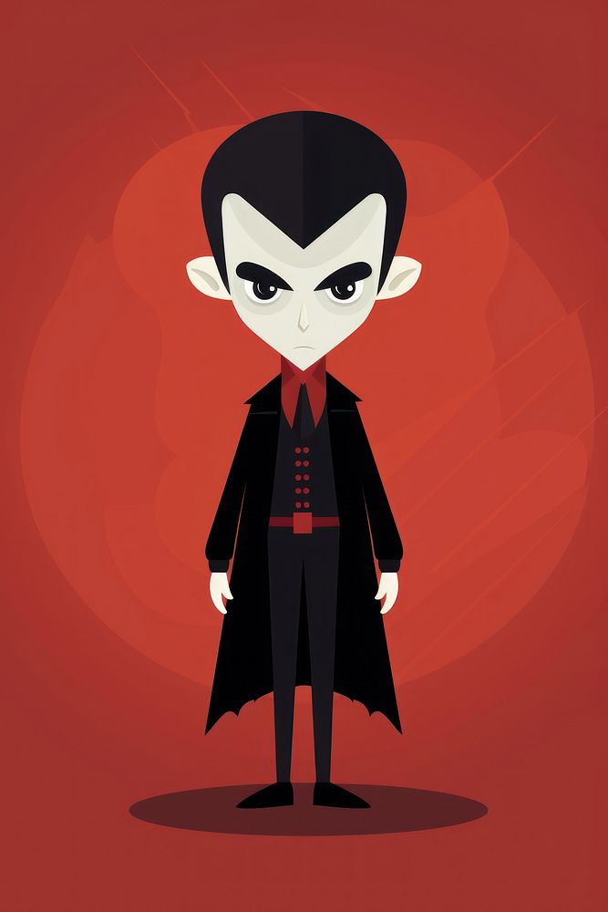 Vampire cartoon adult portrait. AI | Free Photo Illustration - rawpixel