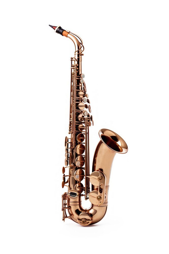 Saxophone white background saxophonist performance. | Premium Photo ...