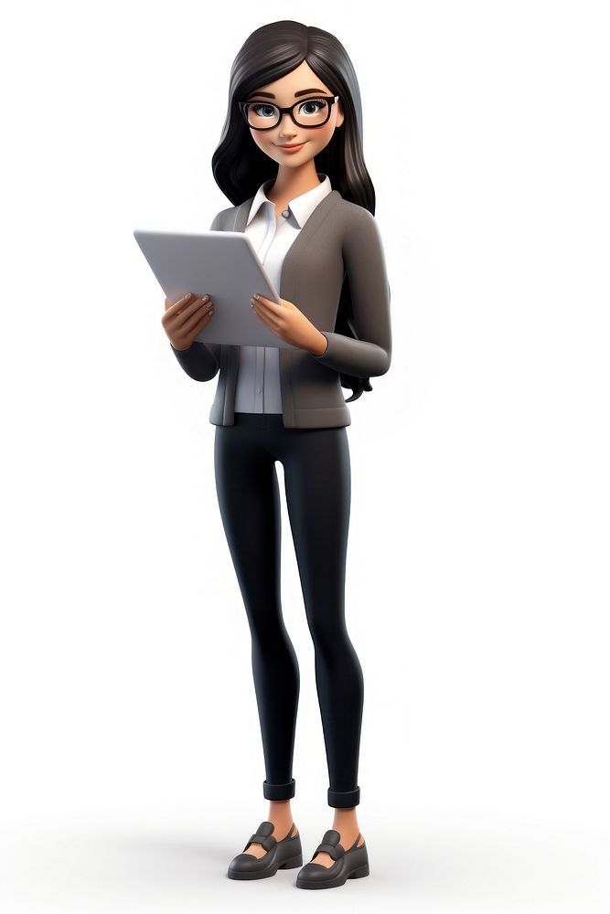 Computer standing glasses smiling. | Free Photo Illustration - rawpixel