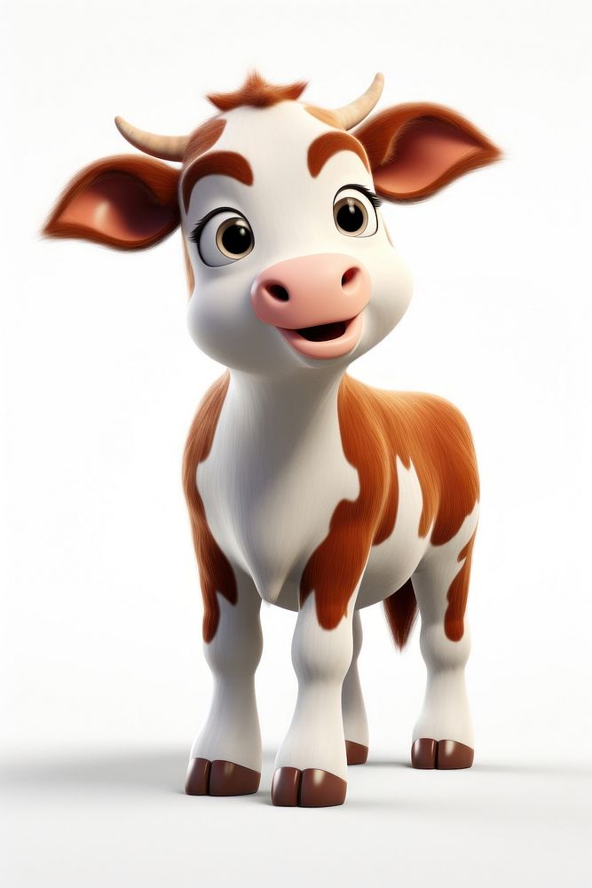 Cow livestock cartoon mammal. | Free Photo Illustration - rawpixel