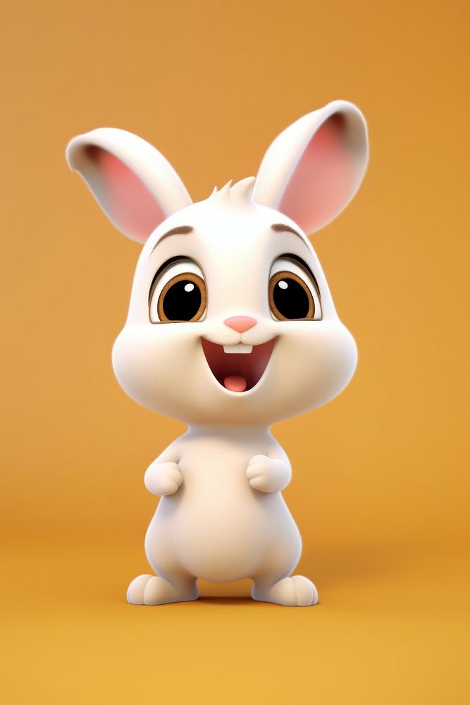 Baby rabbit figurine cartoon animal. | Premium Photo Illustration ...