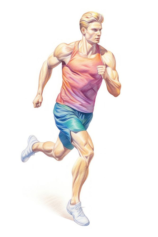 Man running jogging shorts adult. | Premium Photo Illustration - rawpixel