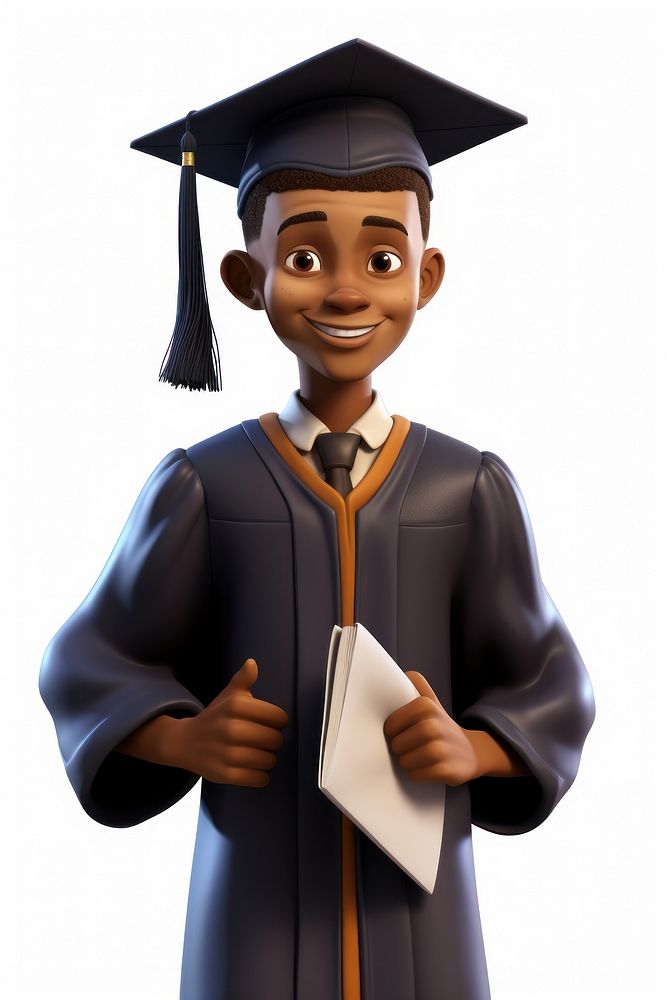 Graduation student cartoon school. | Free Photo Illustration - rawpixel