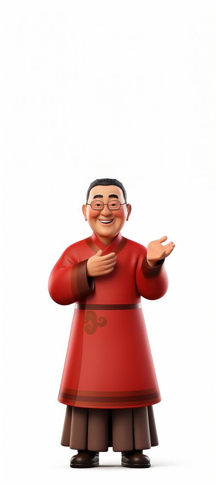 Asian man chinese figurine smiling. | Premium Photo Illustration - rawpixel