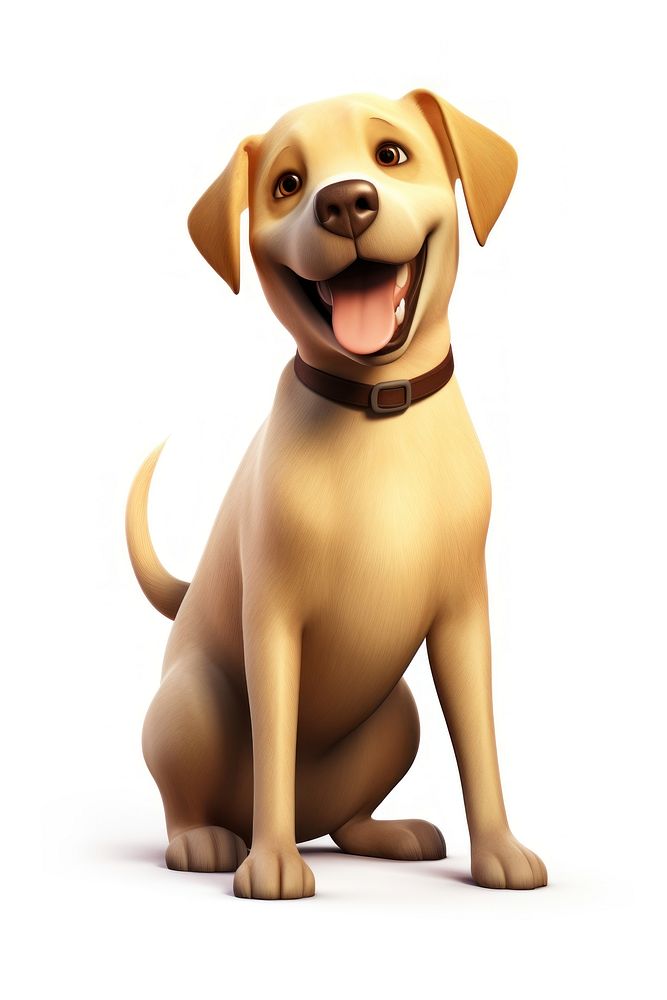 Retriever cartoon mammal animal. | Free Photo Illustration - rawpixel