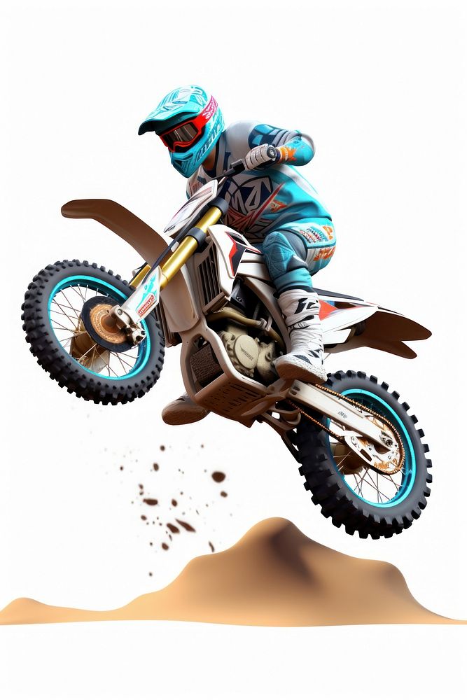 Motocross motorcycle vehicle cartoon. | Free Photo Illustration - rawpixel