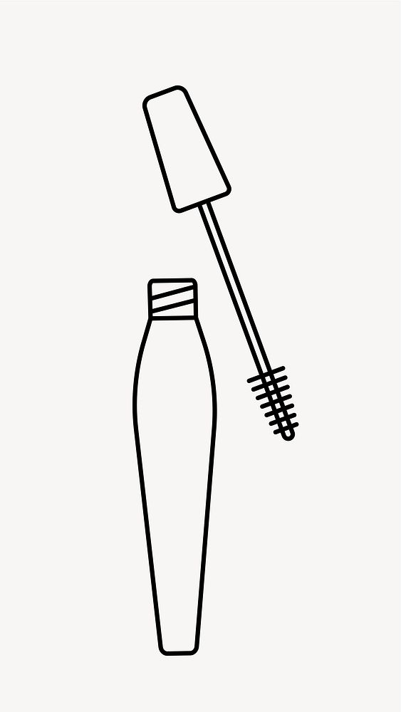 Mascara doodle illustration isolated design | Free Photo Illustration ...