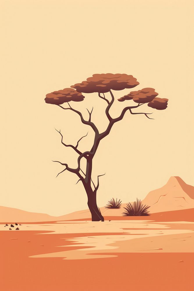 Tree tree landscape outdoors. AI | Free Photo Illustration - rawpixel