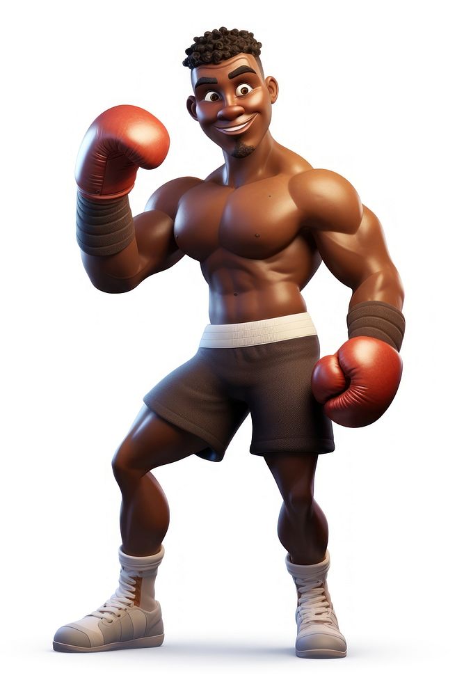 Black man play boxing punching | Premium Photo Illustration - rawpixel