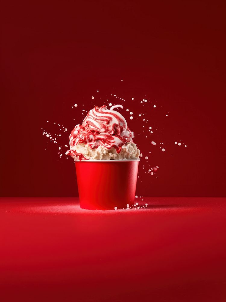 Red cup ice cream dessert | Free Photo - rawpixel