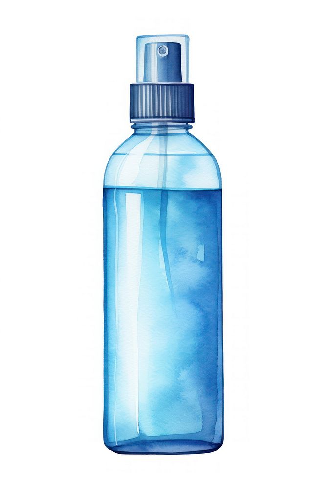 Blue Ethyl Alcohol bottle blue | Free Photo Illustration - rawpixel