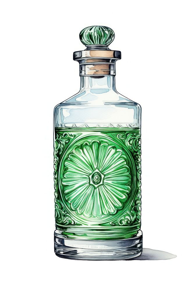 Bottle absinthe perfume drink. AI | Premium Photo Illustration - rawpixel