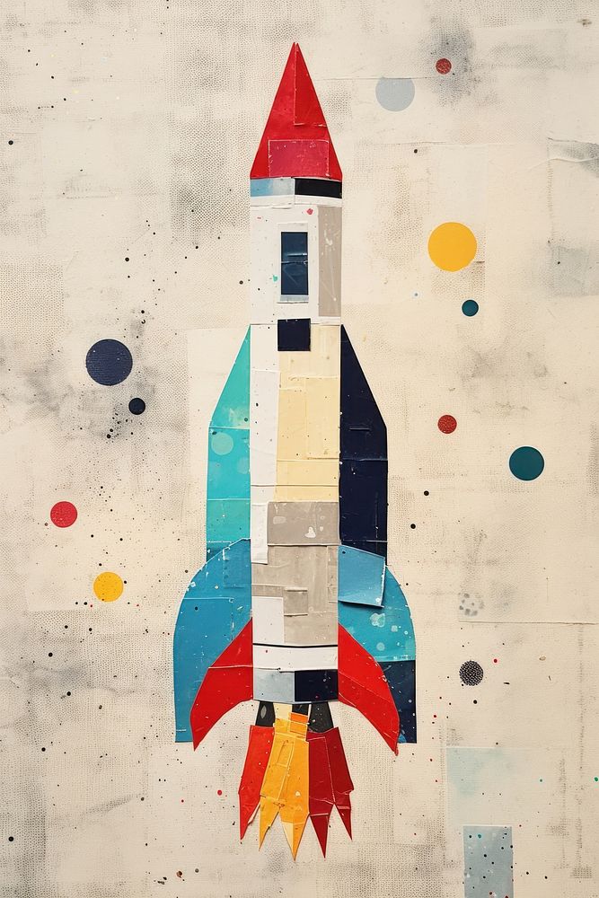 Launching rocket painting vehicle art. | Premium Photo Illustration ...