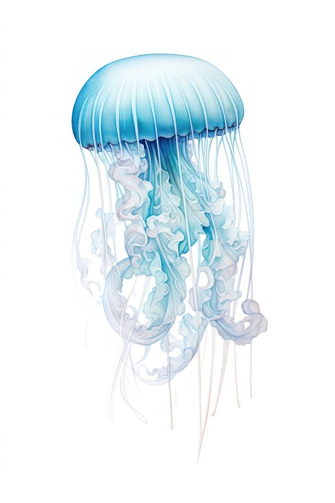 Short jellyfish drawing animal sketch. | Free Photo Illustration - rawpixel