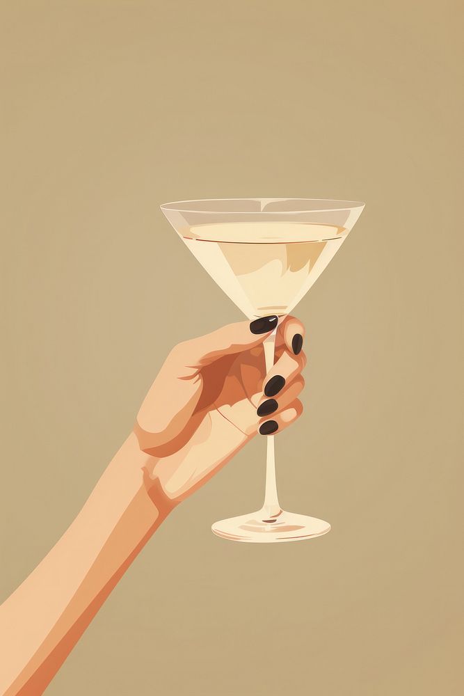 Women hands holding martini cocktail | Premium Photo Illustration ...
