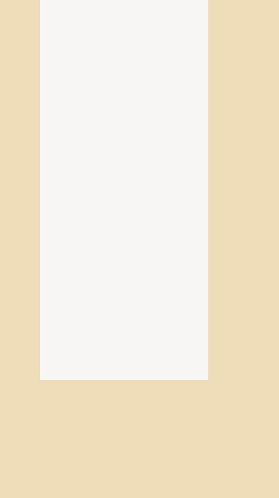 Beige frame mobile wallpaper vector | Premium Vector - rawpixel
