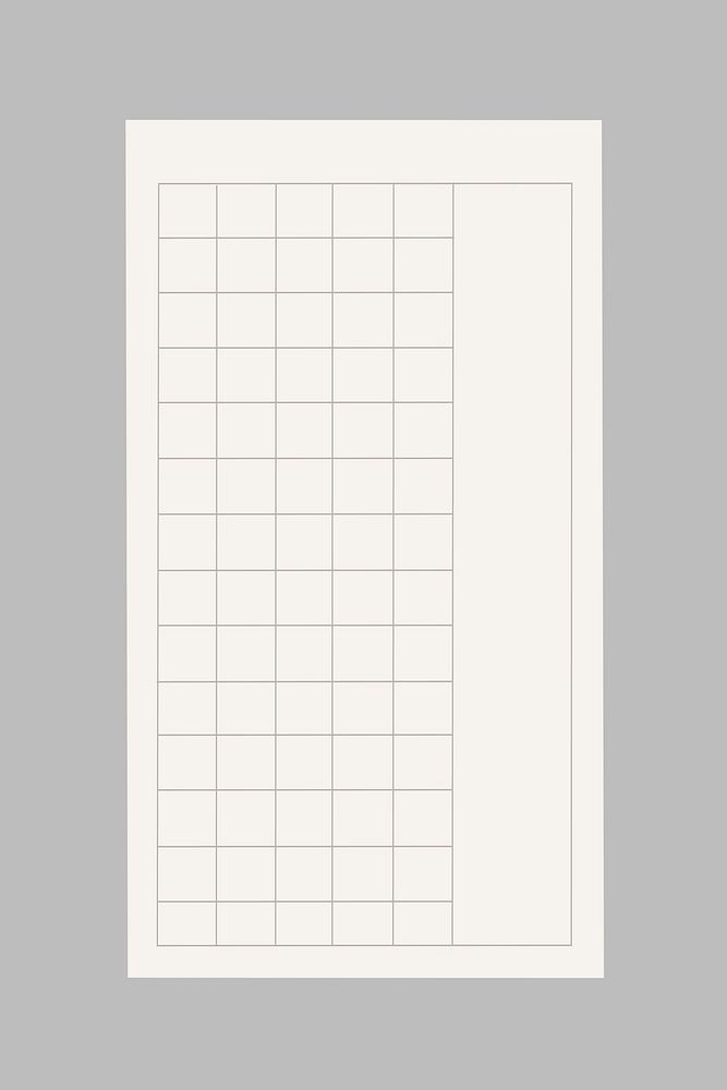 Beige grid note paper vector | Premium Vector - rawpixel