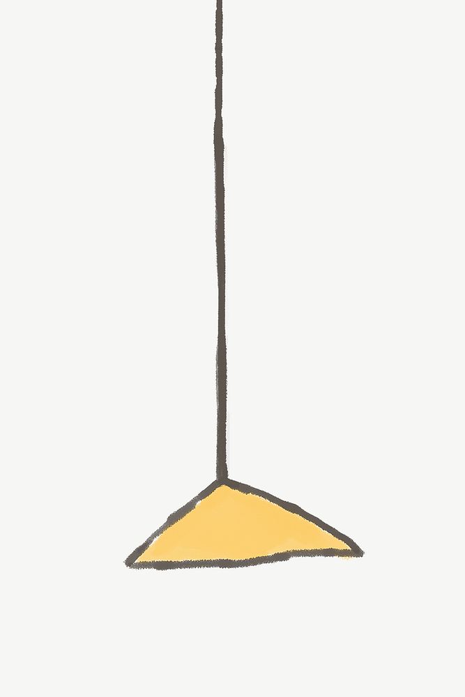 Yellow ceiling light hand drawn | Premium PSD - rawpixel
