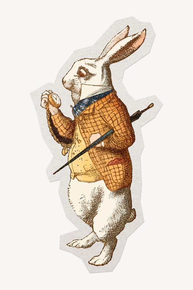 White Rabbit, Alice Wonderland character | Free Photo - rawpixel