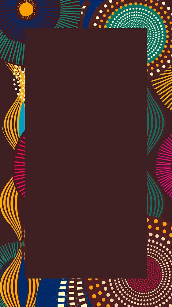African tribal pattern iPhone wallpaper, | Premium Vector - rawpixel