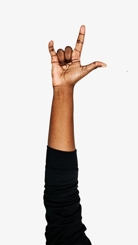 ILY hand sign, isolated image | Free Photo - rawpixel