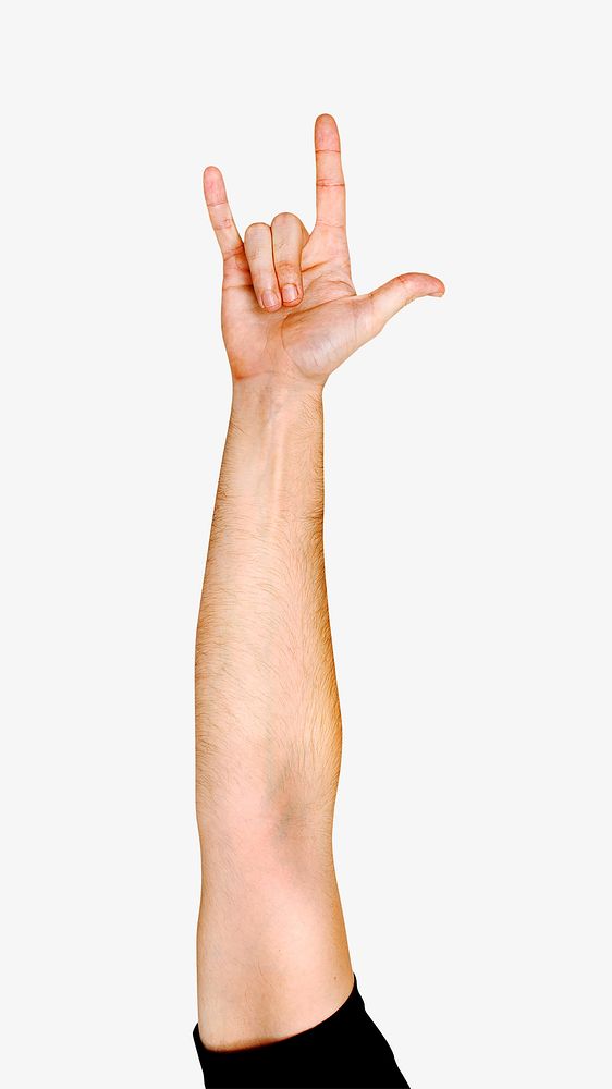 ILY hand sign, isolated image | Free Photo - rawpixel