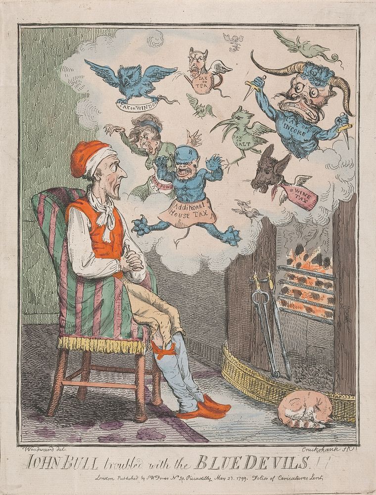 John Bull Troubled Blue Devils! | Free Photo Illustration - rawpixel