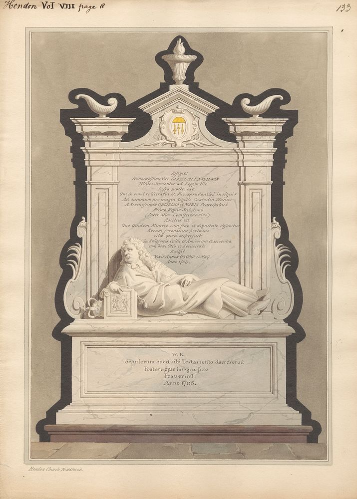 Tomb of William Rawlinson from Hendon | Free Photo - rawpixel