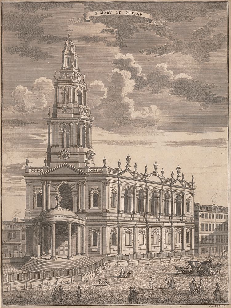 St. Mary le Strand | Free Photo Illustration - rawpixel