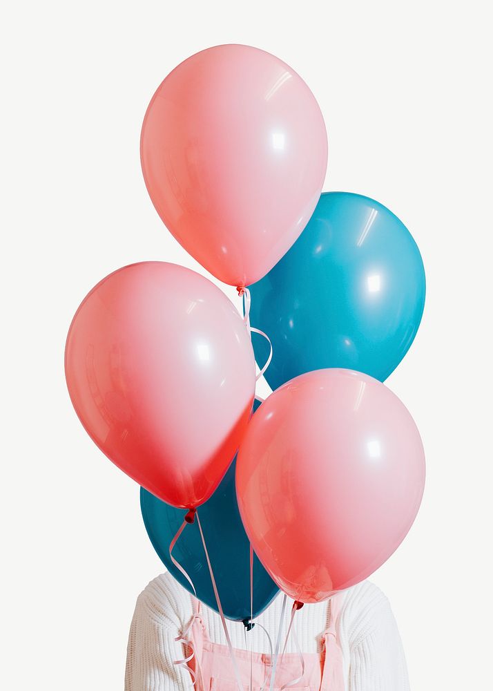 Colorful balloons collage element psd | Premium PSD - rawpixel
