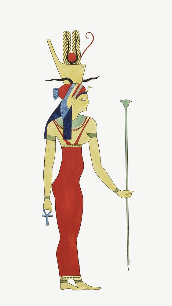 Egypt goddess vintage illustration, collage | Premium PSD - rawpixel