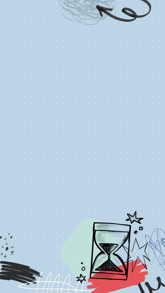 Time management mobile wallpaper, hourglass | Premium Photo - rawpixel
