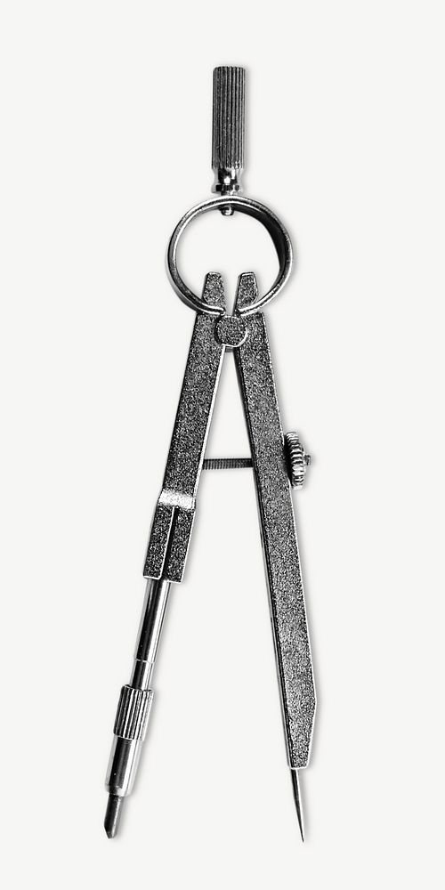 Compass mathematical tool collage element | Premium PSD - rawpixel