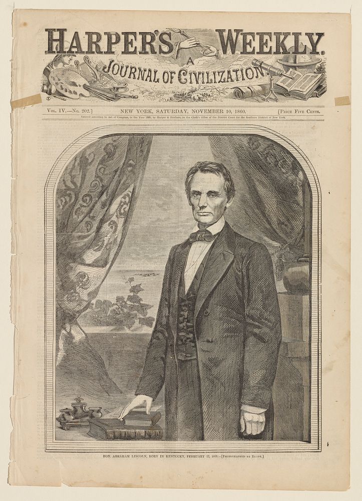 Hon. Abraham Lincoln, Born Kentucky, | Free Photo Illustration - rawpixel